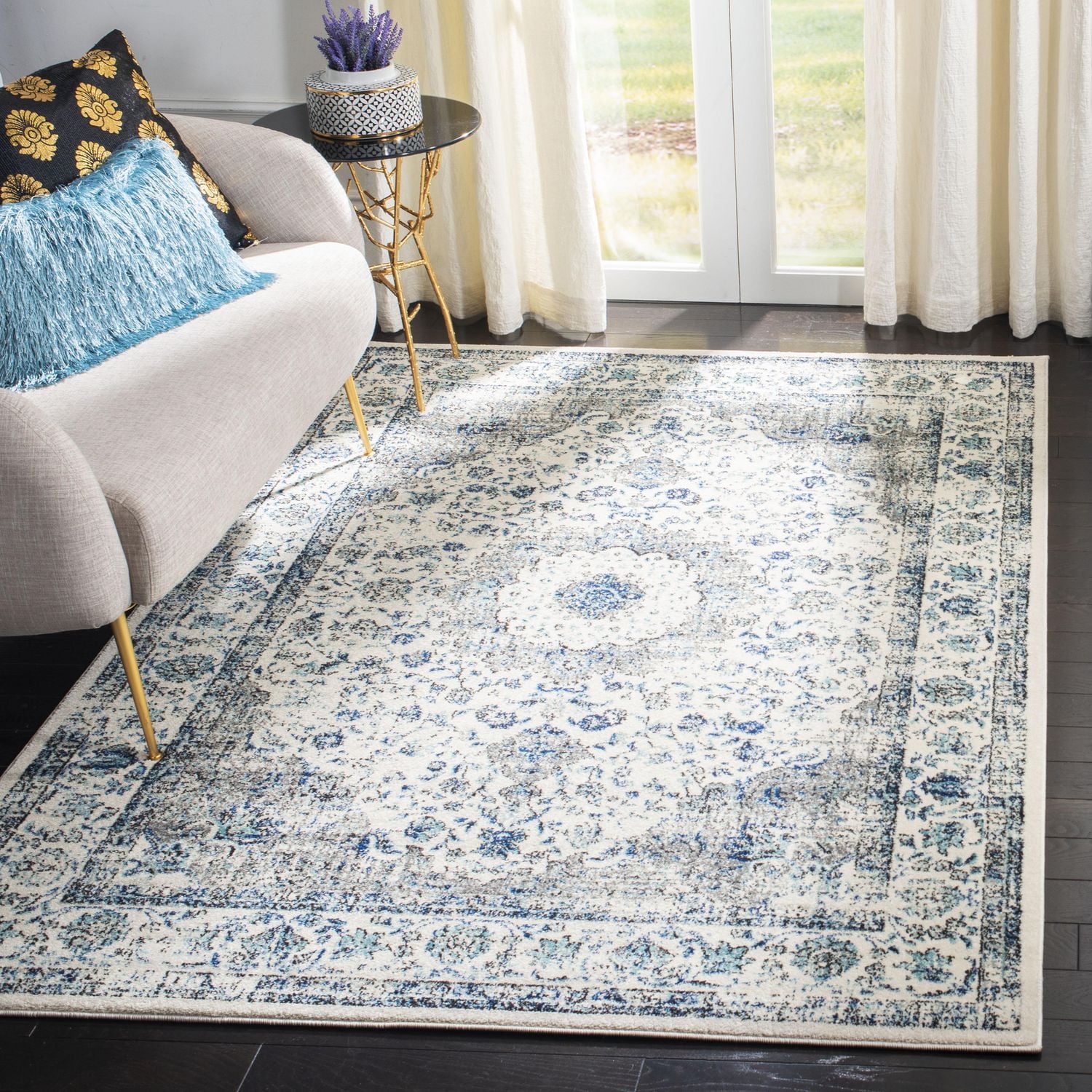 Click here for Safavieh Evoke Teale Traditional Area Rug 4 Ft. X... prices
