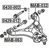Febest CAMBER ADJUSTING ECCENTRIC BOLT # 0429-012 OEM 4013A082 ...