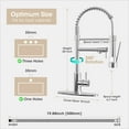Kitchen Faucet with Pull Down Sprayer, Commercial Gold Kitchen Sink ...