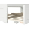 AFI Acadia Wood Twin Size Daybed Frame with Twin Trundle White ...