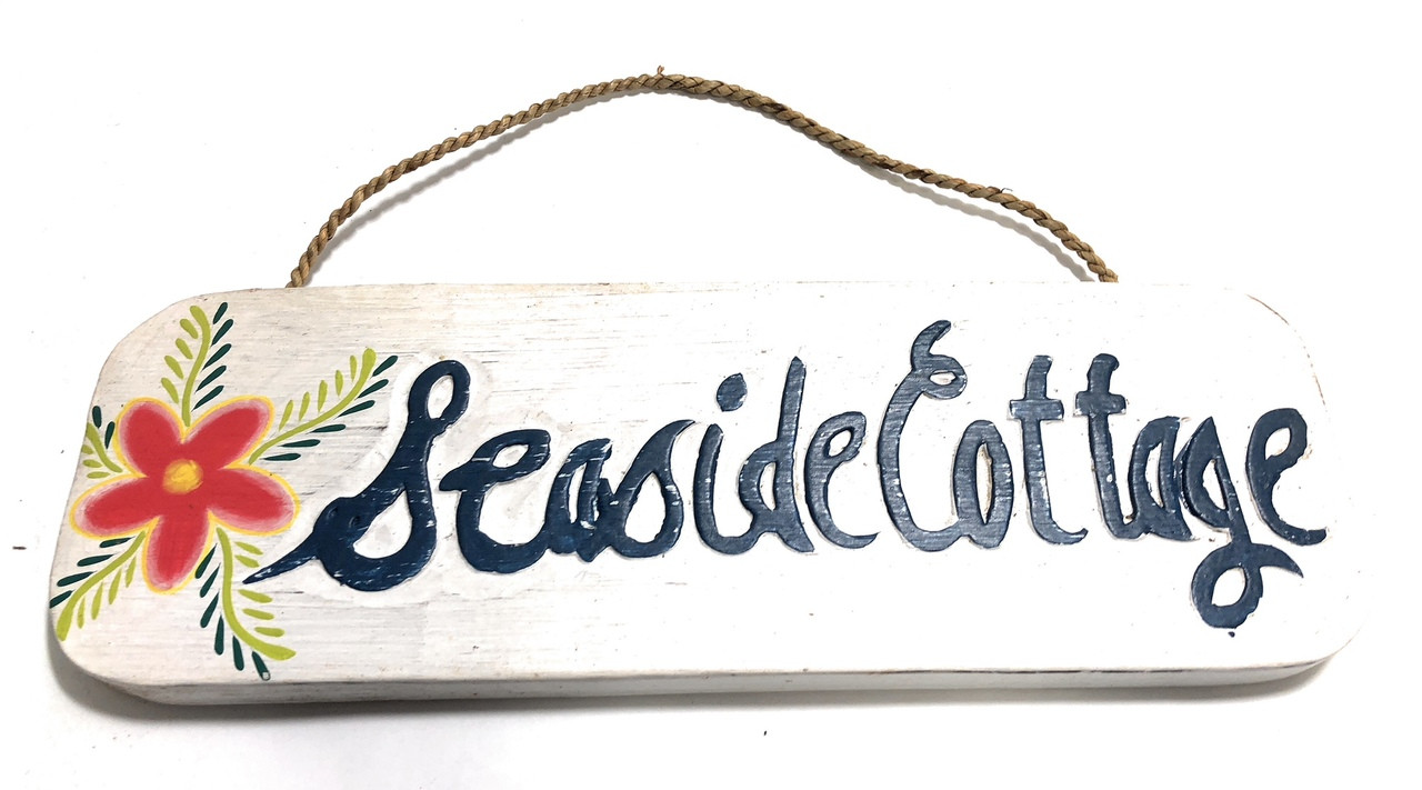 Seaside Cottage Sign 14" - Beach Decor | #ort1707335 - Walmart.com