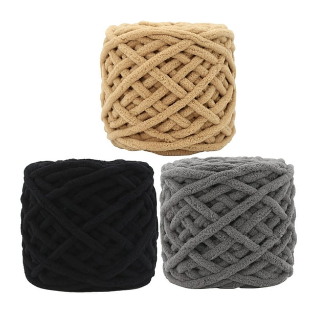 Thick Knitting Yarn, Widely 3 Rolls Super Chunky Yarn for Slipper ...