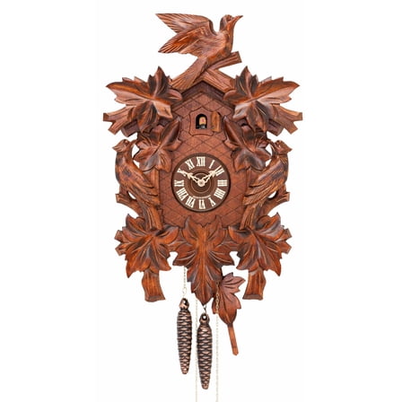Cuckoo Clock 8 Leaves, 3 Birds, Nest - Walmart.com