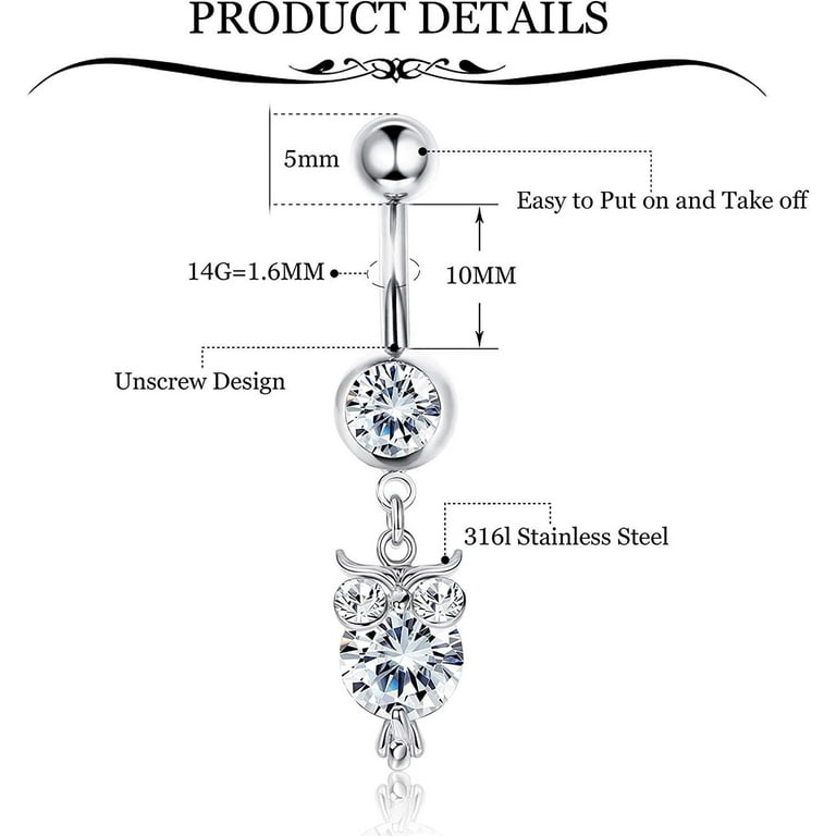 Cute Belly Button Rings Dangle
