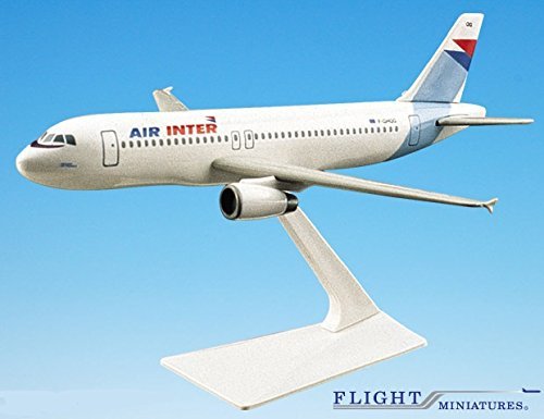 Air Inter France A320 200 Airplane Miniature Model Plastic Snap Fit 1 Air Inter France A320 200 Airplane Miniature Model Plastic Snap Fit 1
