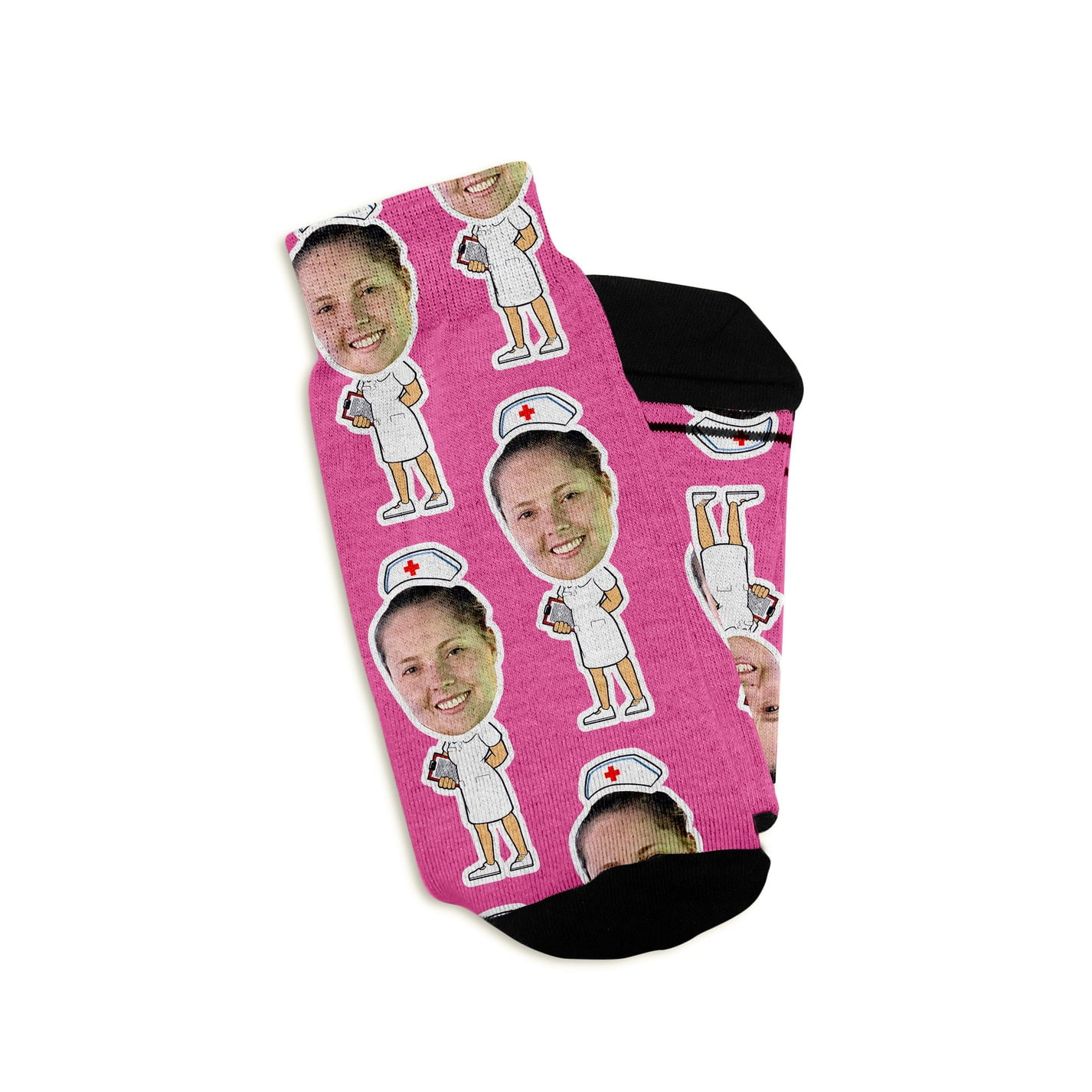 Personalized Nurse Socks with Faces - Walmart.com