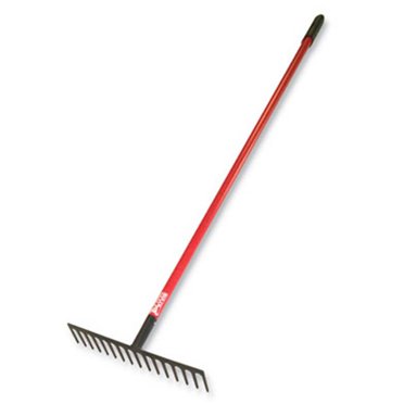 Bully Tools 7774342 24 In. Rake Leaf Fiberglass Pro - Walmart.com