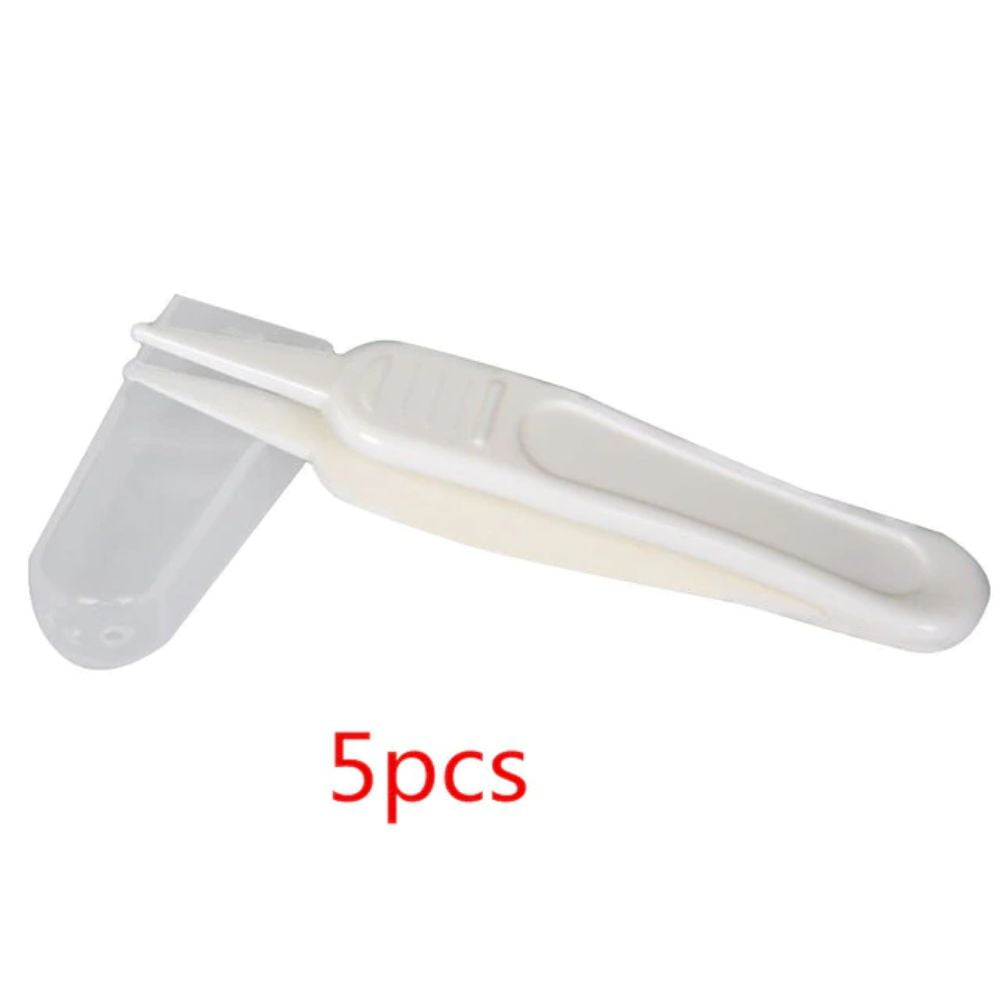 SUTENG 1/2/3/4/5pcs New Baby Safety Tweezers Plastic Tweezers Ear Nose ...