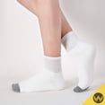 Ankle Socks 8 Pairs White+black+grey+dark Grey 6-9 Athletic Running Use ...