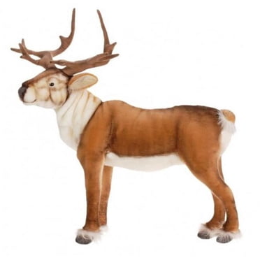 Handcrafted Cuddlers Large 47” Winter Cute Christmas Nordic Reindeer ...