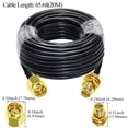 58 jumper cable, 65.6 feet (20 meters) - female to male extension cable ...