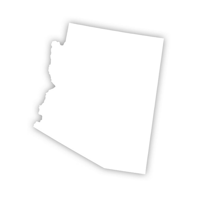Arizona Shaped Sticker Decal Die Cut - Self Adhesive Vinyl ...