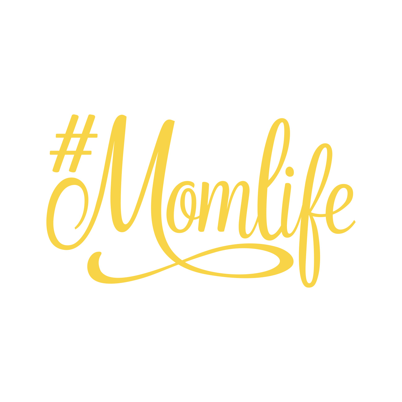 #MomLife Sticker Decal Die Cut - Self Adhesive Vinyl - Weatherproof ...