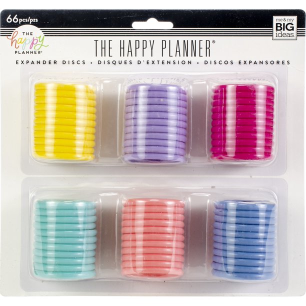 Happy Planner Expander (Big) Disc Value Pack 66/Pkg-Multi Colors ...