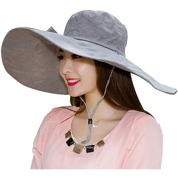 Cocopeaunts Womens Sun Hat Packable Reversible Bucket Hat Uv Sun