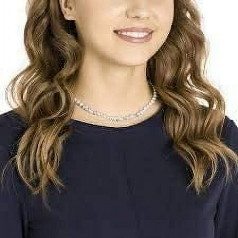 Swarovski Louison Pearl Necklace White RHODIUM PLATED Walmart
