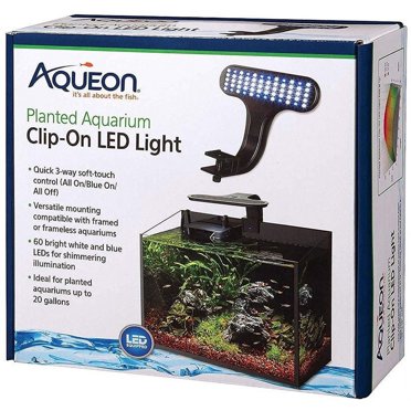 Aqueon Fluorescent Single Strip Aquarium Light, 30", Black - Walmart.com