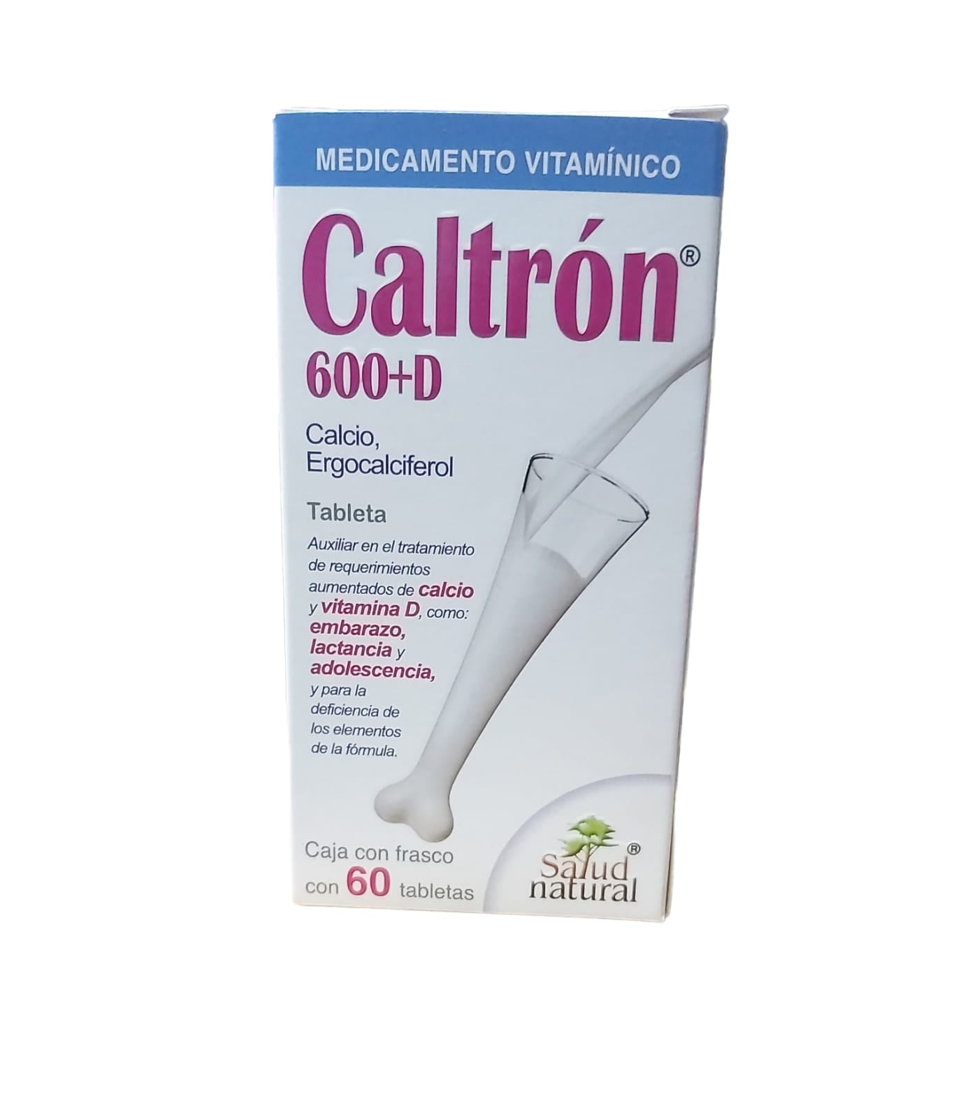 Caltron 600 D Salud Natural con 60 tabletas Salud Natural SaludCaltrol ...