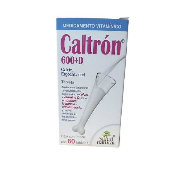 Caltron 600 D Salud Natural con 60 tabletas Salud Natural SaludCaltrol ...