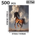 A 500pcs Adult Puzzle, Measuring 20.4X15 Inches, Featuring Abstract ...