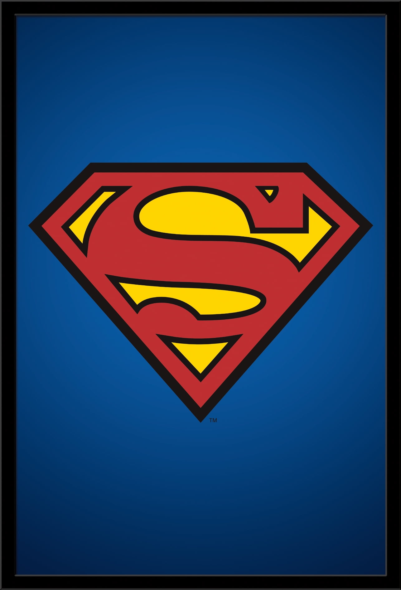 DC Comics - Superman - Shield Wall Poster, 22.375" x 34", Framed ...