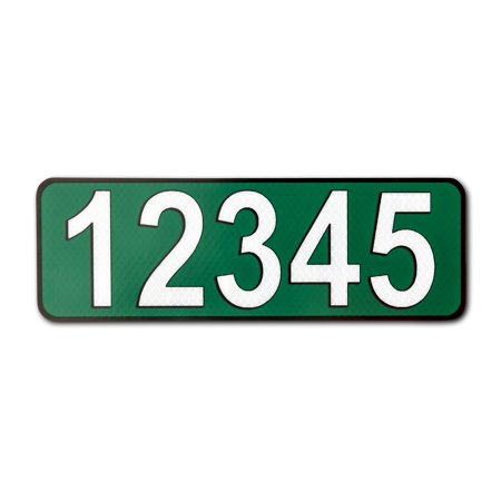 Curb-N-Sign Reflective 911 Address Sign, Solid Aluminum, 6" x 18 ...