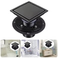 Elegant Shower Drain 4 Inch Square Shower Drain Odor Proof Drain High ...