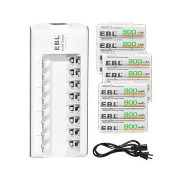 Duracell Value Charger with 6AA and 2AAA NiMH Batteries Included ...