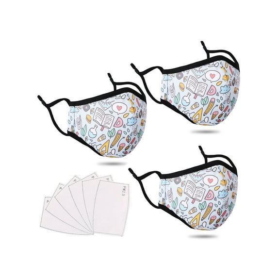 3 Pack Cotton Reusable Face Mask, Fairy Tales - Walmart.com