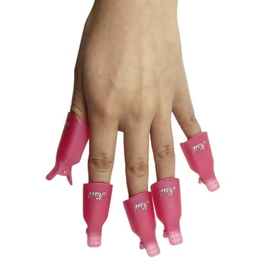 Wanaany Nail Remover Clip Set, 10 Pcs, Reusable Acrylic UV Gel Polish ...