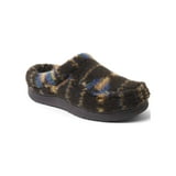 Dearfoams Men's Cozy Comfort Fuzzy Clog Slippers with Flannel Lining ...