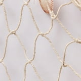 dwsnxt Mediterranean Style Cotton Fishing Net Decoration with Shells ...