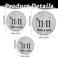 1Pc 11:11 Angel Number Metal Sign (8 Inch), Round Dandelion ...