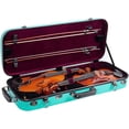 Crossrock Fiberglass Double Violin Case - Two 4/4 Violin, Backpack ...