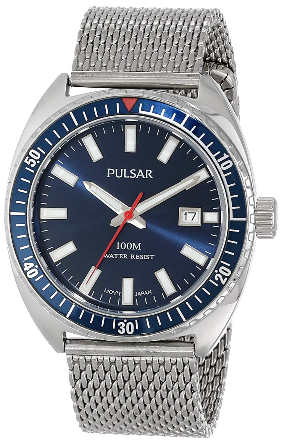 Pulsar Men's PS9229 Analog Display Japanese Quartz Silver Watch ...
