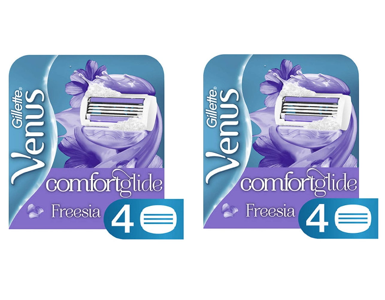 Gillette Venus Comfortglide Breeze Women's Refill Razor Blade ...