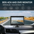 7" AHD 4CH Truck Monitor BSD Recording DVR 1080P Car Rear View Camera ...