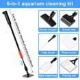 6-in-1 Aquarium Cleaning Tools,Multipurpose Fish Tank Cleaning Kit for ...