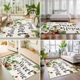 4x6 Strawberry Sweet Home Area Rug for Living Room, Washable Non Slip ...