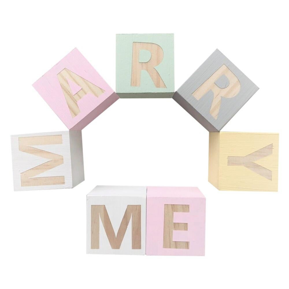 Wooden Alphabet Blocks Pastel