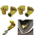 4pcs Snake Head Shape Tire Valves Cap Air Valves Lids Leak-Proof Air ...