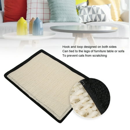 Herwey Sisal Hemp White Pet Table Leg Scratch Board Sofa Scratcher Mat ...