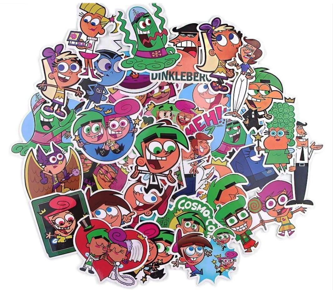 Fairly Odd Parents Themed Set of 39 Assorted Stickers Decal Set ...