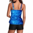 Aellinatey Women Two Piece Bathing Suits Bikini Swim Tank Top with ...