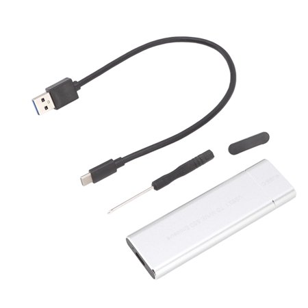 Silver SSD Enclosure,M.2 NVMe SSD Enclosure NV Me SSD Enclosure SSD ...