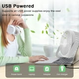 Desk Table Fans, 5 Inch Mini USB Fan, Personal Portable Desktop Cooling ...