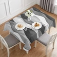 Abstract Grey Black Gradient Stripes Table Cloth 52x70in, Waterproof ...