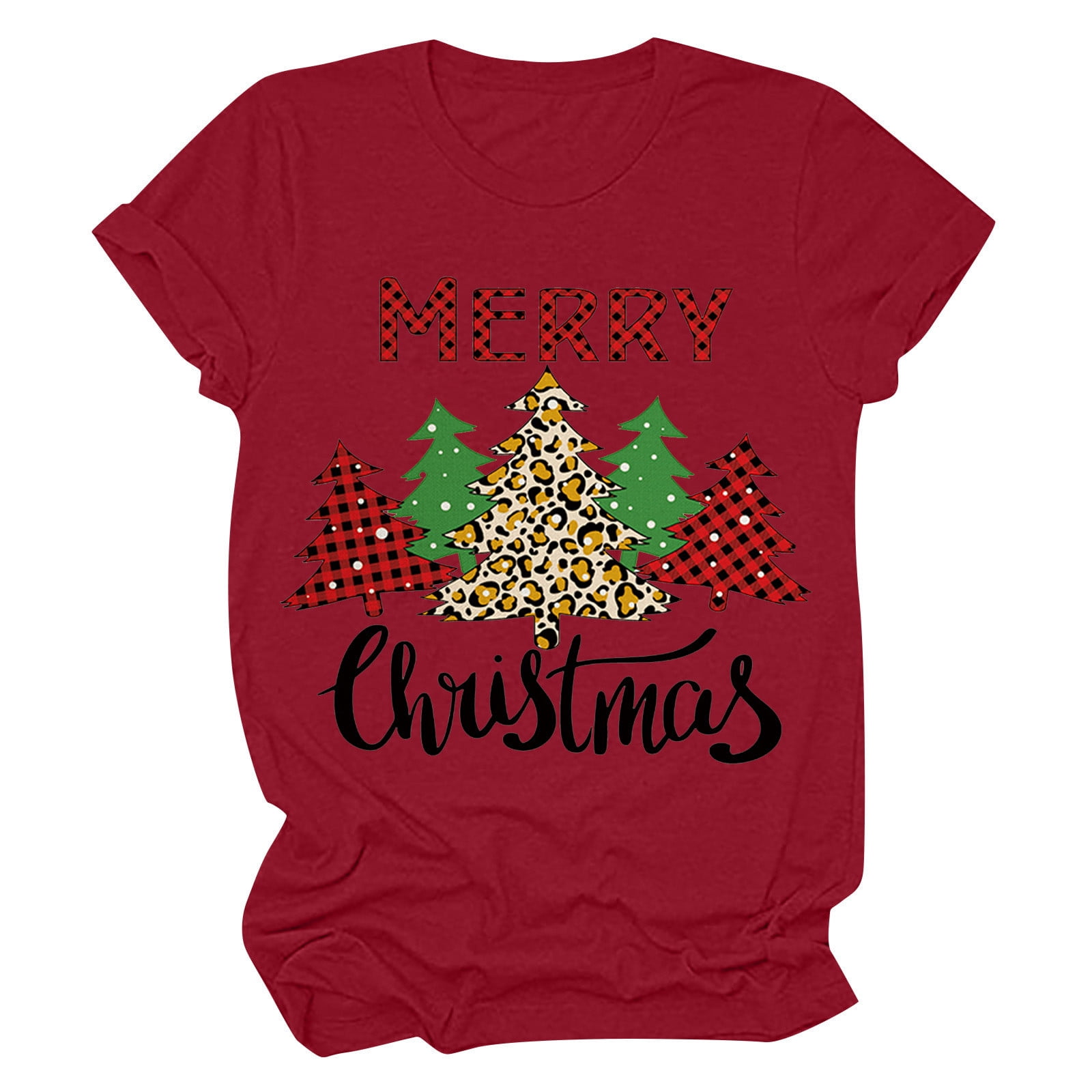 Click here for Unbranded Christmas Tree Top Womens Casual Round N... prices