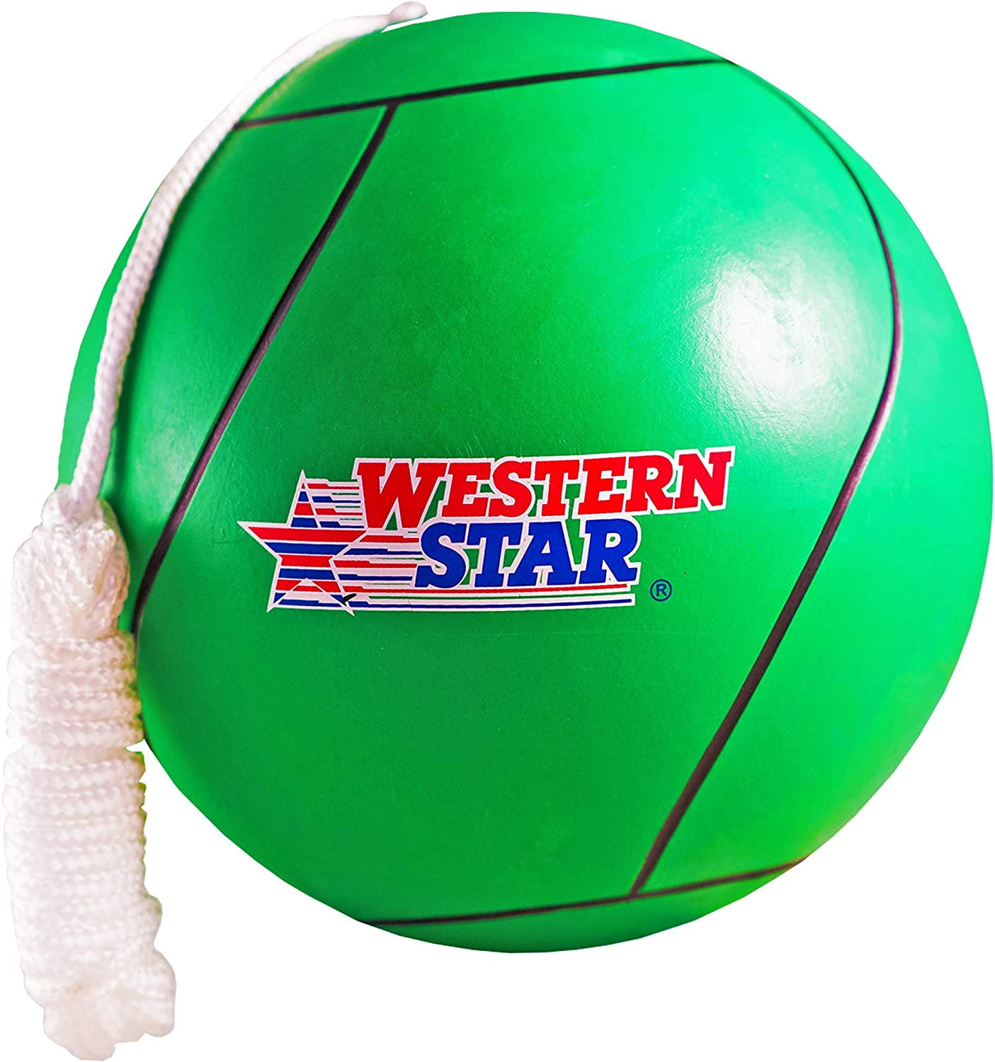Western Star Green Rubber Tether Ball with Durable Rope - Walmart.com