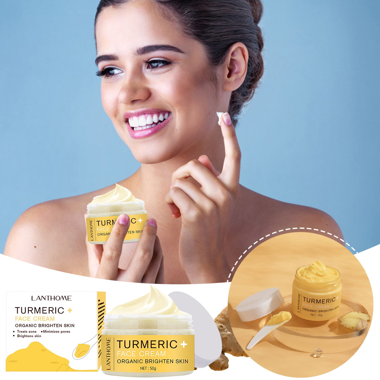 Turmeric Cream 50g Lotion Cream Fades Fine Lines, Lifts and Tightens ...